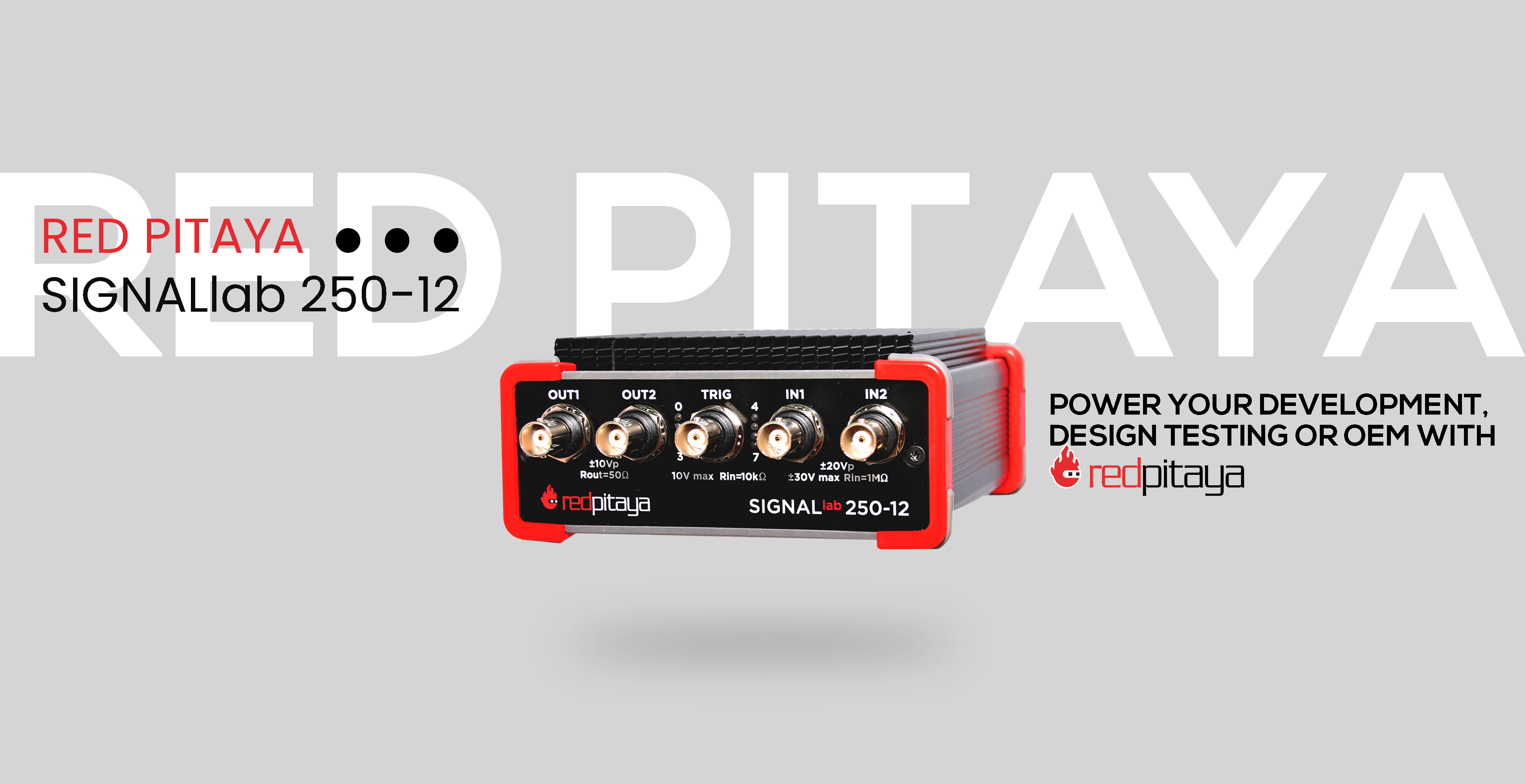 The new Red Pitaya customized for industrial DAQ applications The new Red Pitaya customized for industrial DAQ applications